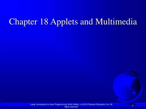 Ppt Chapter Applets And Multimedia Powerpoint Presentation Free