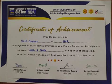 Vivek Chouhan On Linkedin Excited To Allounce That I Have Received My
