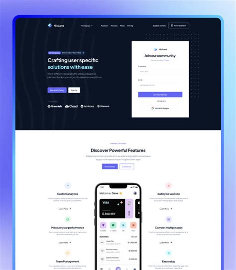 Saas And App Landing Nioland React Landing Template