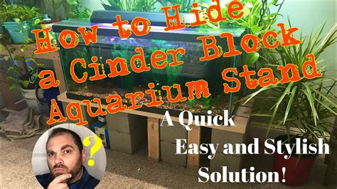How To Hide A Cinder Block Aquarium Stand YouTube