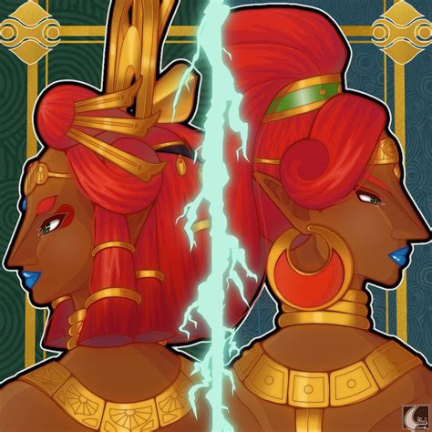 Urbosa And Riju From Champion To Sage By Me R Breath Of The Wild