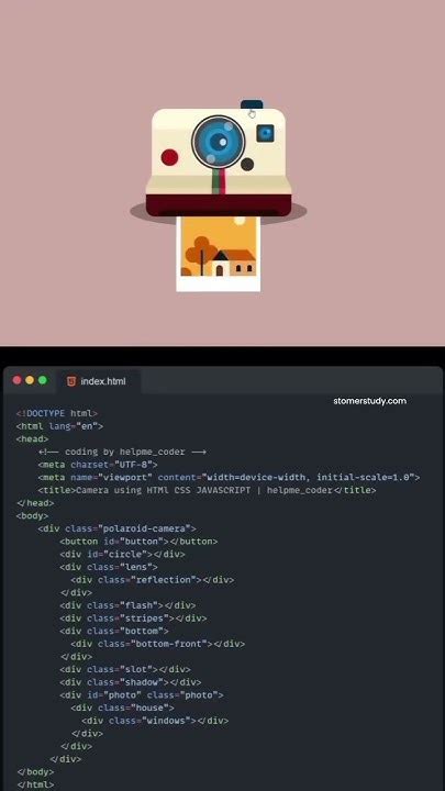 How To Create A Camera Style Html Css And Javascript Coding Mkchohan