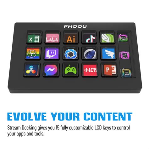 ⭐⭐⭐streamdeck Mini Visual Keyboard 15keys Stream Deck ปุ่ม Lcd เนื้อหา