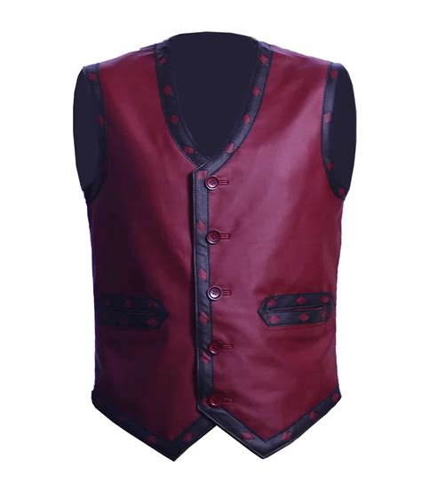 New The Warriors Leather Vest Costume Usa Leather Factory