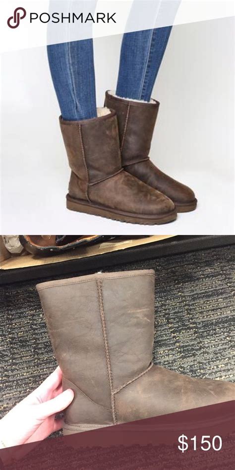 Ugg Classic Leather Brownstone Nwb Ugg Classic Leather Brownstone New