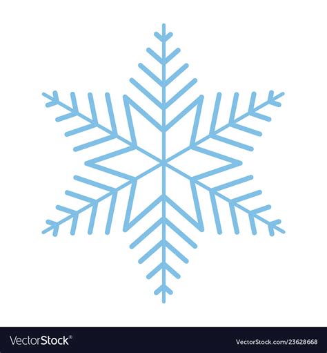 Cute Snowflake Cartoon Royalty Free Vector Image