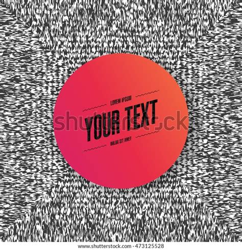 Abstract Round Text Box Design Minimal Stock Vector Royalty Free