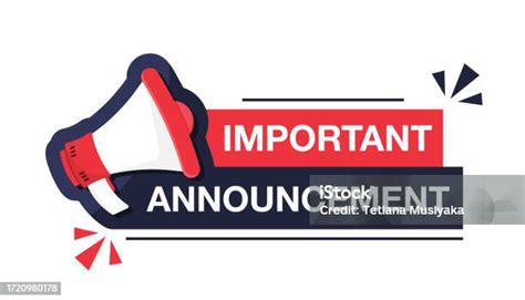 Pengumuman Penting Peringatan Megaphone Tag Banner Untuk Bisnis