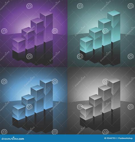 Vector 3d Diagrams Stock Vector Illustration Of Profit 9544793