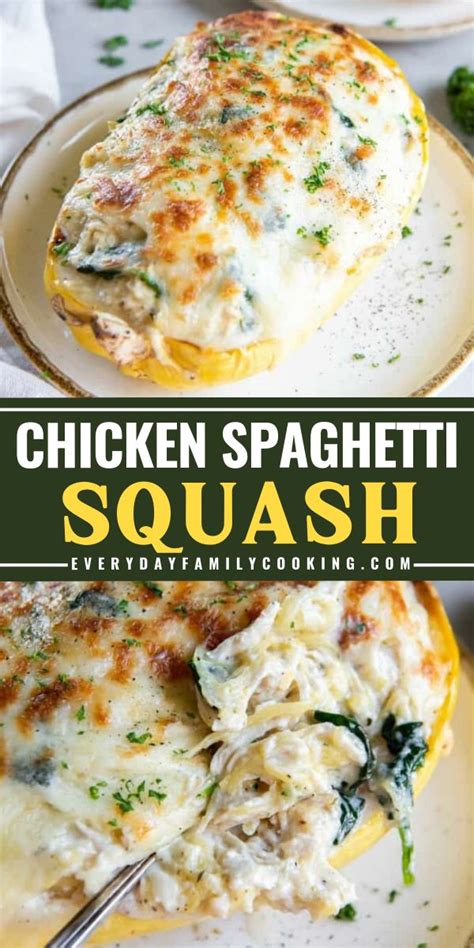 Chicken Spaghetti Squash Spaghetti Squash Recipes Easy Spaghetti