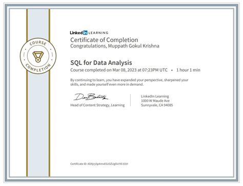 muppath gokul krishna on linkedin databasedevelopment sql dataanalysis