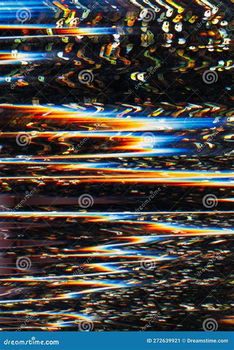 Distortion Texture Glitch Noise Digital Error Dark Stock Image Image