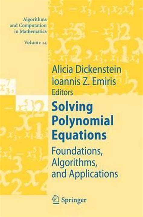 Solving Polynomial Equations 9783642063619 Boeken