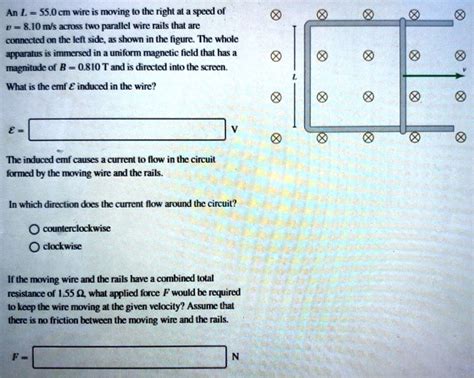 Solved An L S50cm Wirc Moving T0 Thc Right At Srd 810 Ms Actoss