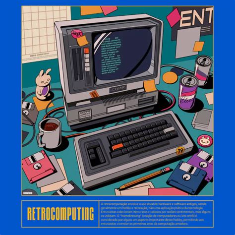 Camiseta Comp Retrocomputing Geek E Nerd