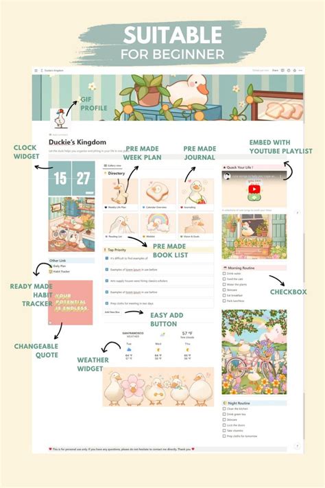 Notion Template Life Planner All In One Ultimate Notion For Beginner