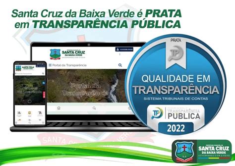 Gestão do prefeito Irlando Parabólicas de Santa Cruz da Baixa Verde recebe Selo Prata em