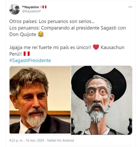 Francisco Sagasti Usuarios Lo Comparan Con ‘don Quijote E Inundan De