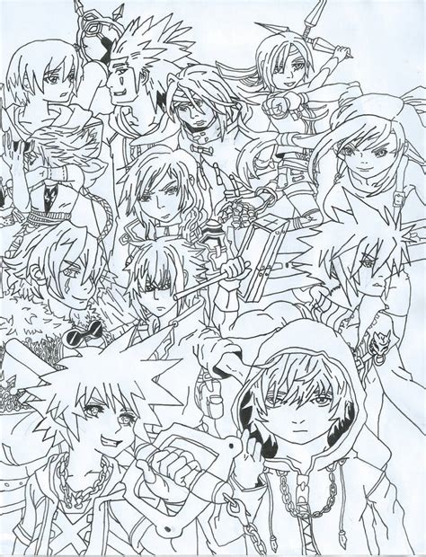 Square Enix Characters Collage By Bluexorcist93 On Deviantart