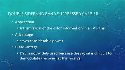 Single Sideband Modulation Pptx