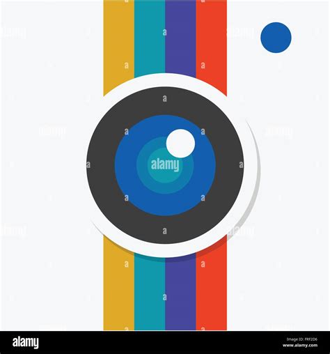 Colorful Camera Icon For Mobile Apps Stock Vector Image And Art Alamy