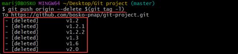 How To Delete Git Tag