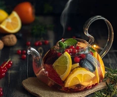 طرز تهیه چای میوه ای زمستونی سرآشپز پاپیون