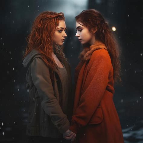 Premium Ai Image Two Young Women Who Love Each Other