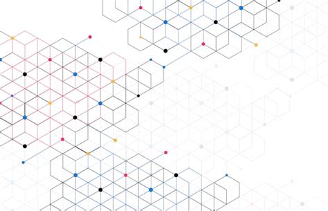 Premium Vector Abstract Geometric Boxes Background Dot Line Connection