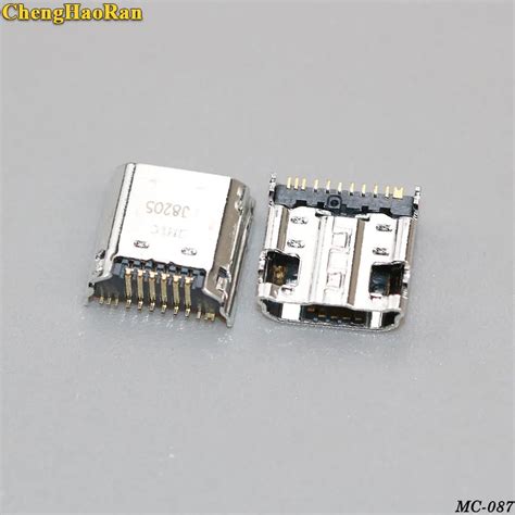 Chenghaoran 1pc 11pin 마이크로 Usb 플러그 충전 포트 커넥터 소켓 삼성 탭 3 70 I9200 I9205