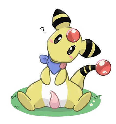 Rule 34 Ampharos Anthro Black Eyes Blush Dinotello Frown Generation 2 Pokemon Genitals Hi Res