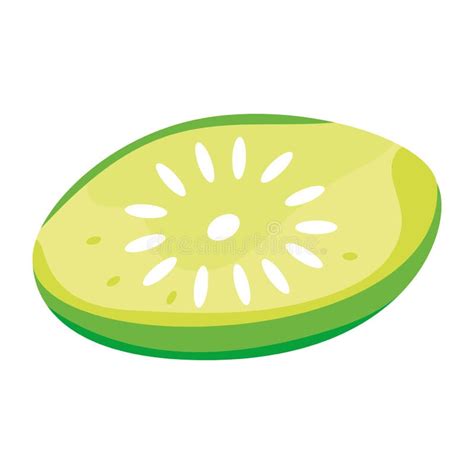 Isolated Colored Lemon Slice Sketch Icon Vector Stock Vector