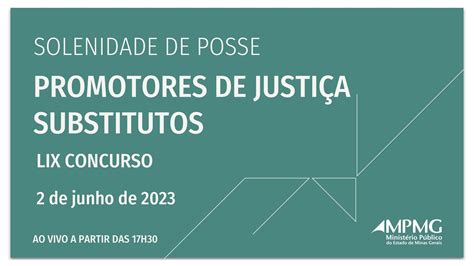 TV MP Solenidade de Posse dos Promotores de Justiça do MPMG
