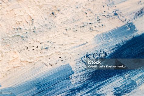 캔버스에 파란색 추상 적 다채로운 유화 브러쉬와 팔레트 나이프 스트로크로 오일 페인트 텍스처 현대 미술 개념 0명에 대한 스톡 사진 및 기타 이미지 Istock