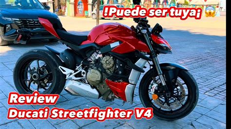 DUCATI STREETFIGHTER V4 LA NAKED MAS RAPIDA PUEDE SER TUYA EL
