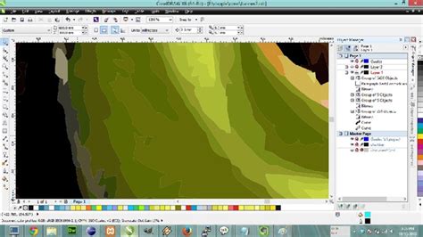 tracing bitmap results in curves with borders coreldraw x6