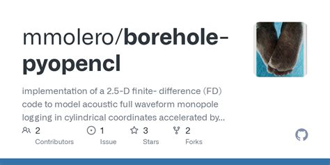 Github Mmoleroborehole Pyopencl Implementation Of A 25 D Finite