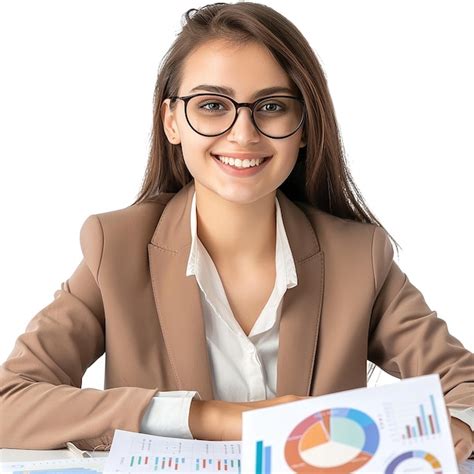 Una Mujer Se Sienta En Un Escritorio Con Una Computadora Y Una Pantalla De Computadora Imagen