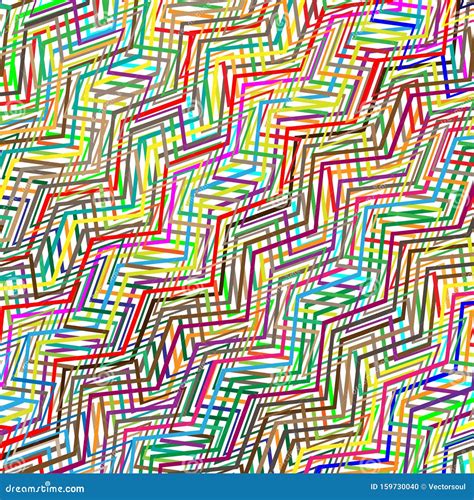 Colorful Scribble Cross Hatch Geometric Lines Pattern Intersecting