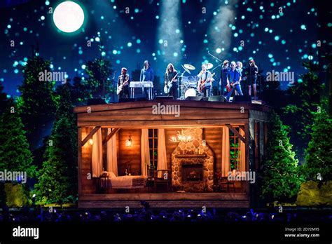 Editorial Use Only The Foo Fighters Performing On Stage At The Brit Awards At The O2 Arena