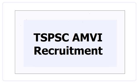 Tspsc Amvi Recruitment 2023 Apply For Assistant Motor Vehicle
