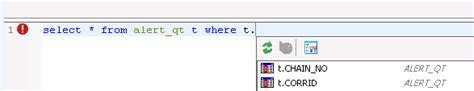Toad For Oracle Does Not Display Correct Datatype In Column Picklist