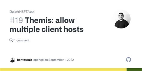 Themis Allow Multiple Client Hosts · Issue 19 · Delphi Bfttool · Github