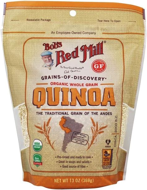 Bobs Red Mill Organic White Quinoa 13 Ounce Resealable