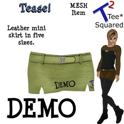 Second Life Marketplace T2 Tease Mini Skirt Demo
