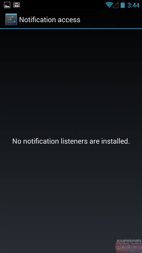 android 4 3 s new notification service read dismiss and press action