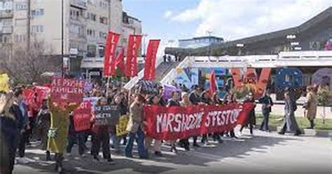 Kosovo Women Protest Against Domestic Violence Society