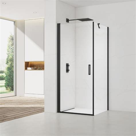 Fusion Ensemble Porte Pivotante Paroi 100x80cm Anticalcaire Avec