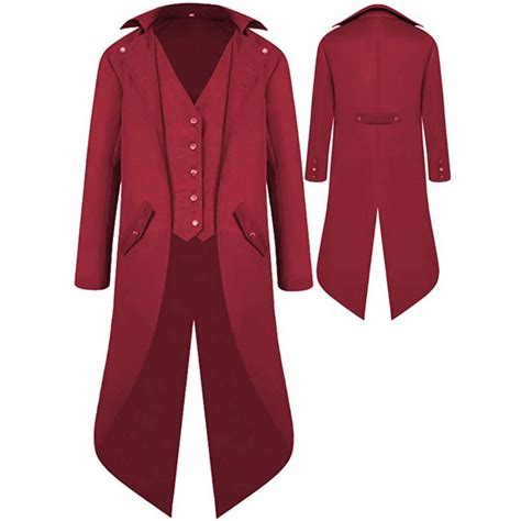 Gothic Medieval Tailcoat Jacket For Men