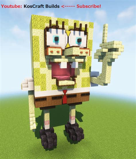 I Made Spongebob In Minecraft R Spongebob